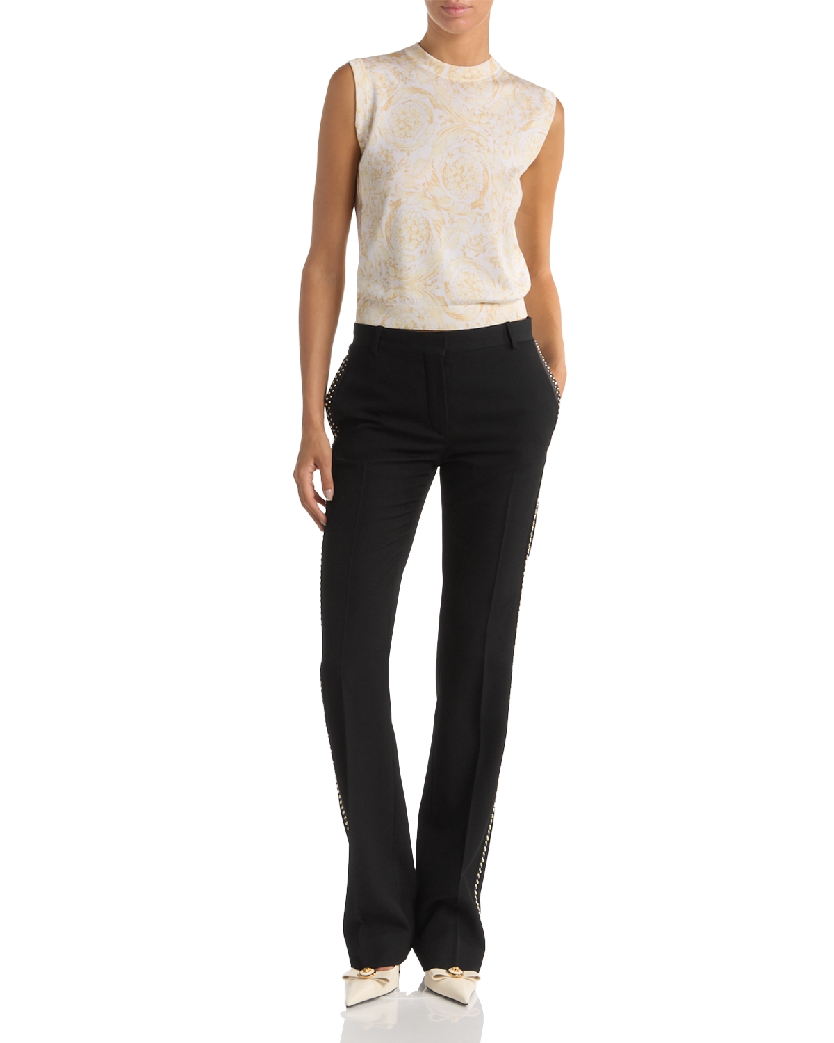 VERSACE Barocco Printed Silk Top